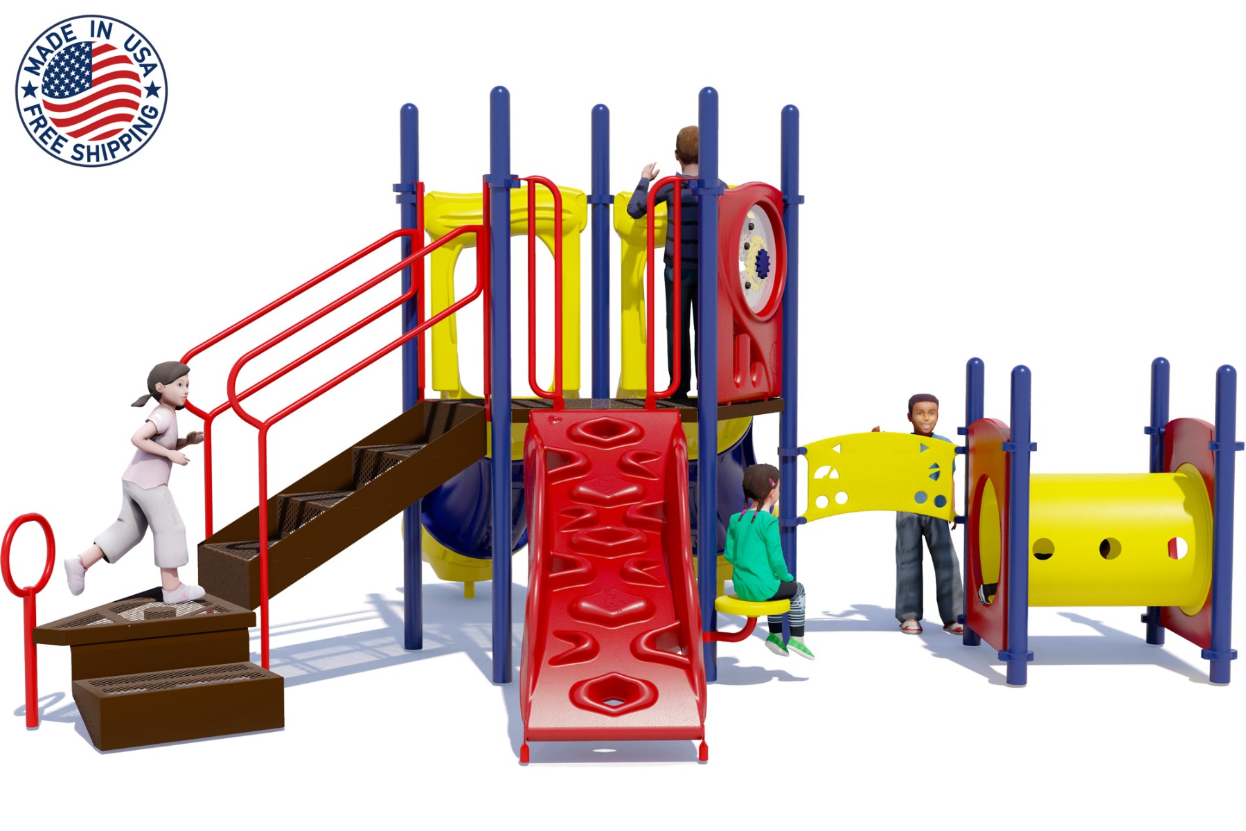 Double Dash, a Value Boss Commercial Play Structure from American Parks ...