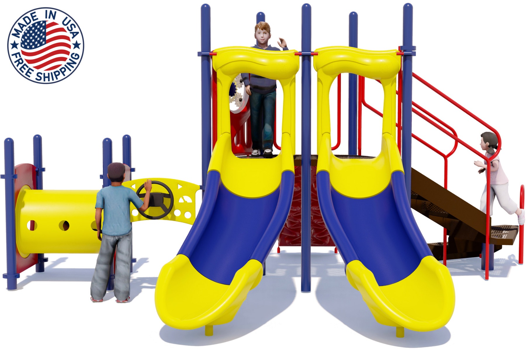 Double Dash, a Value Boss Commercial Play Structure from American Parks ...