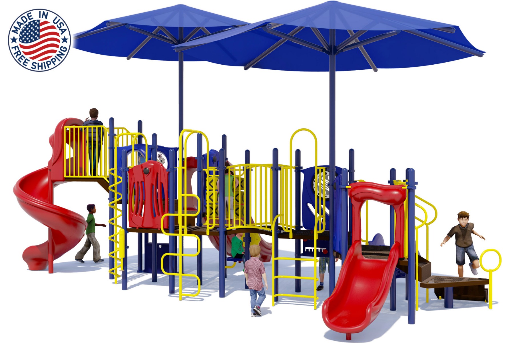 The Vales Commercial Play Structure from American Parks Company